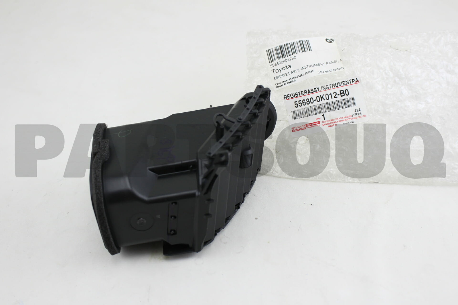 556800K012B0 Genuine Toyota REGISTER ASSY, INSTRUMENT PANEL, NO.4 55680 ...