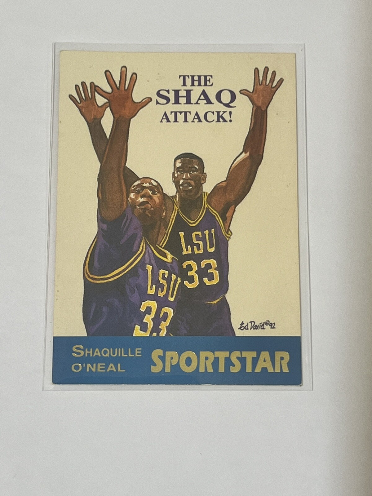 Shaquille O'Neal 1992 Sportstars The Shaq Attack Promo #2 (ex cond) | eBay