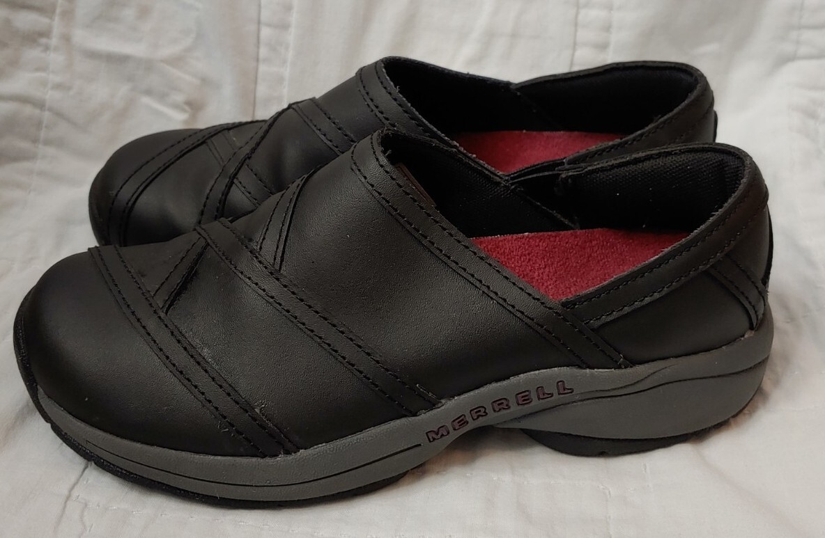 Merrell Jovilee Lattice Slip on Leather Clogs Women's… - Gem