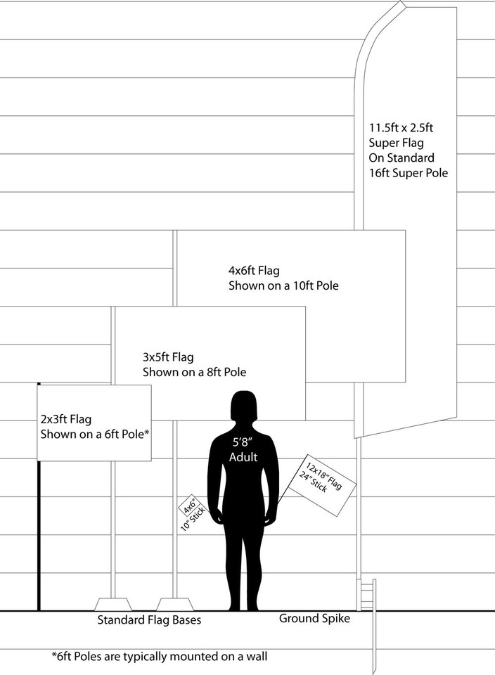 6' FT HAND HELD ALUMINUM FLAG POLE telescoping | eBay