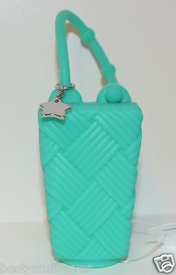BATH BODY WORKS BASKET WEAVE BLUE POCKETBAC HOLDER CASE SANITIZER ...