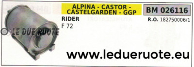 1827500061 Muffler Drain Silencer Mower Lawn Mower Alpina Castor F 72 ...