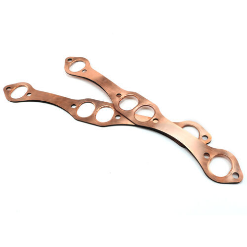 SBC Oval Port Copper Header Gaskets For SB Chevy 262 267 327 305 350 ...