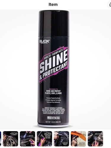 Slick Products Shine & Protectant Spray Coating Designed to Renew ...