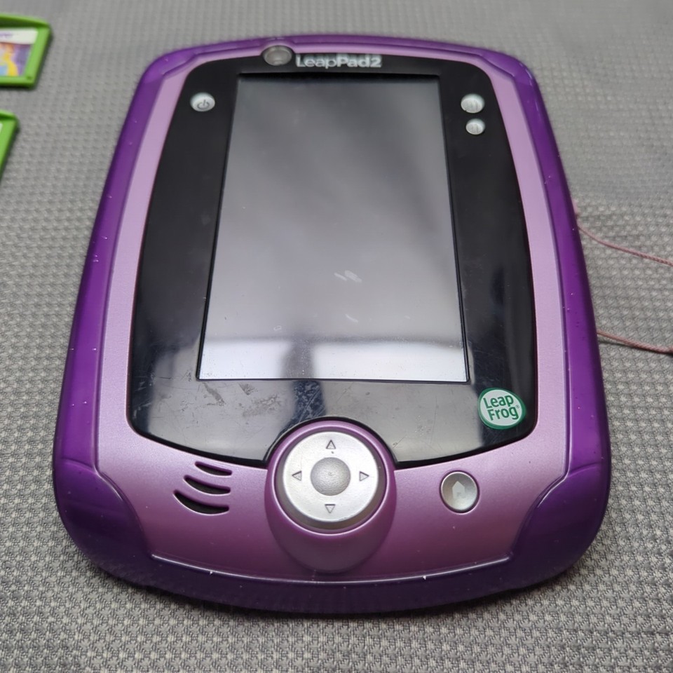 LeapFrog LeapPad2 Disney Princess Purple Tablet Console Case 4 Games No ...