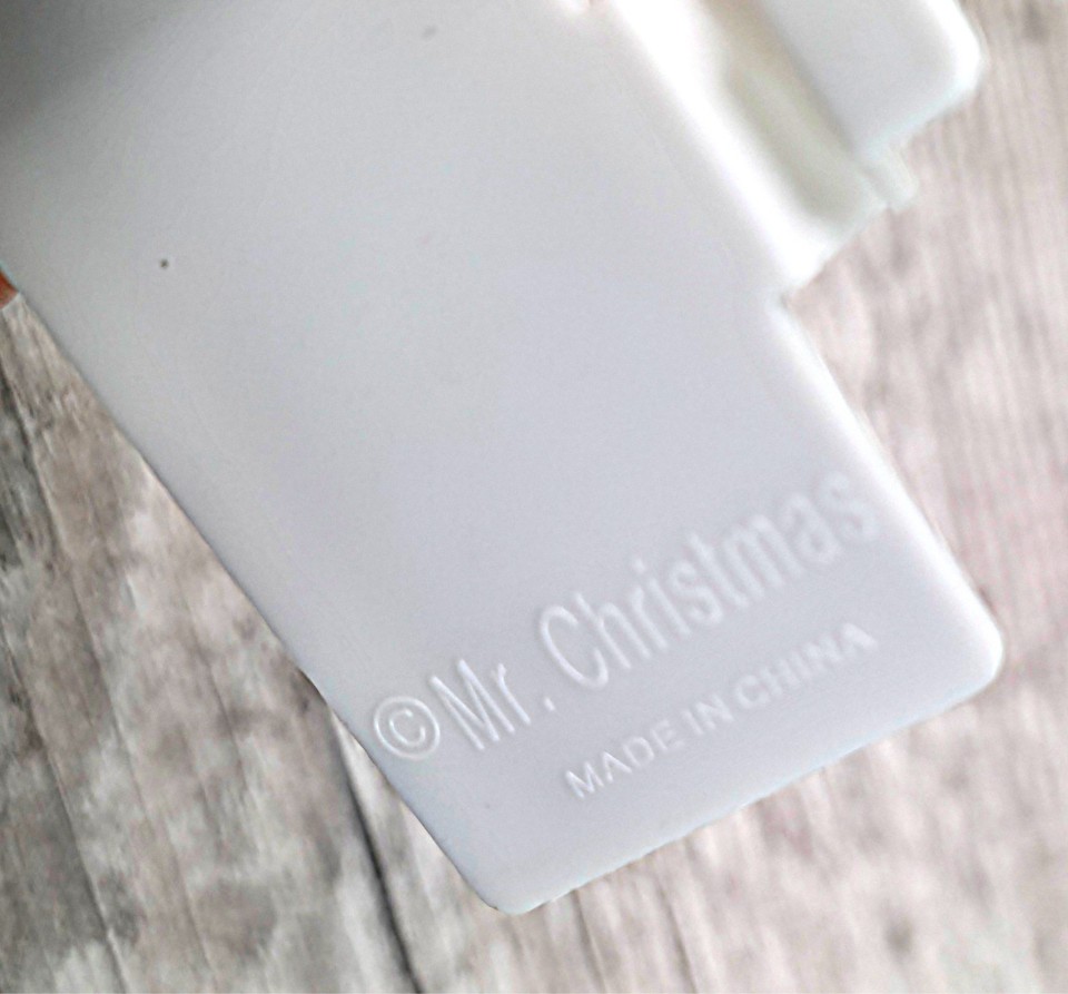 Vintage Mr. Christmas Tree Set Metallic Finish Green Silver LED Light ...