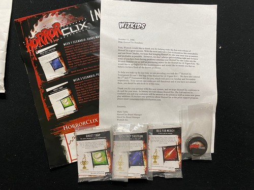 HorrorClix Monthly Tournament Kit #1 Contents Are New | eBay