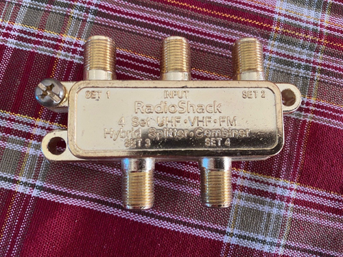 Radio Shack 4-Way Hybrid Splitter-Combiner Cable TV Connector | eBay