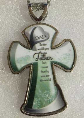 DAD CROSS NECKLACE -- (GREAT _ CHRISTMAS _ GIFT) | eBay