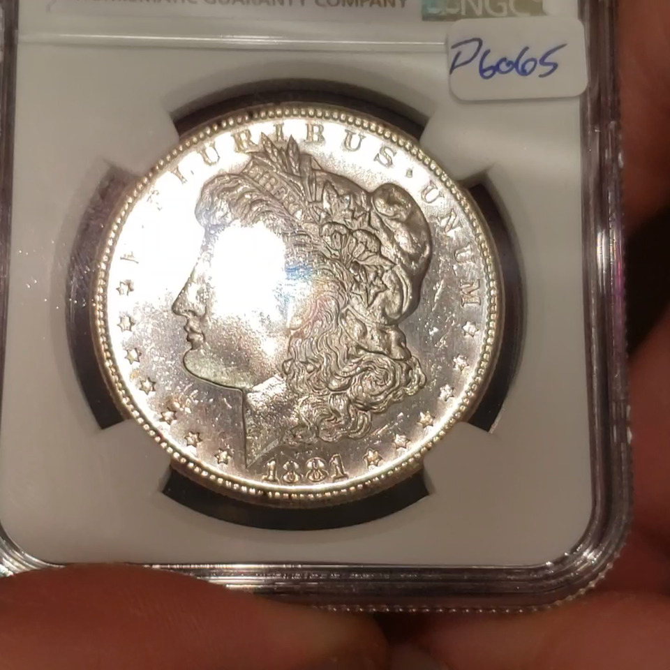 1881-S $1 Morgan Silver Dollar - Looks Proof-Like DMPL Rev - NGC MS 64 ...