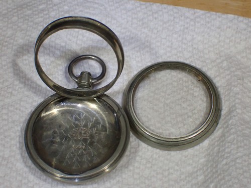 Vintage Crescent Swing Out Pocket Watch Case Silverode good used 18s ...