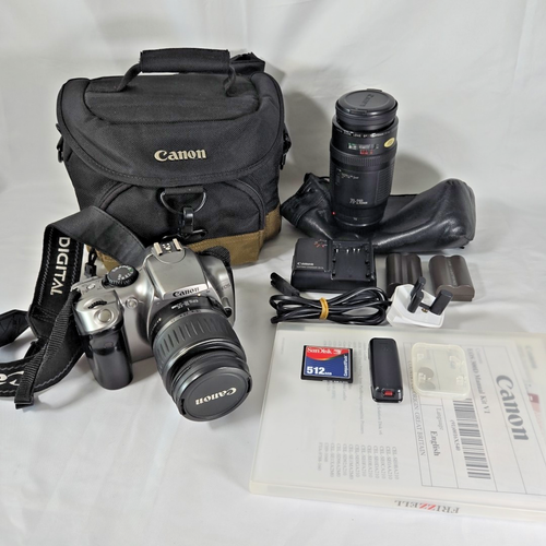 Canon DS6041 EOS 300D Digital Rebel Camera + Accessories Fully Tested ...