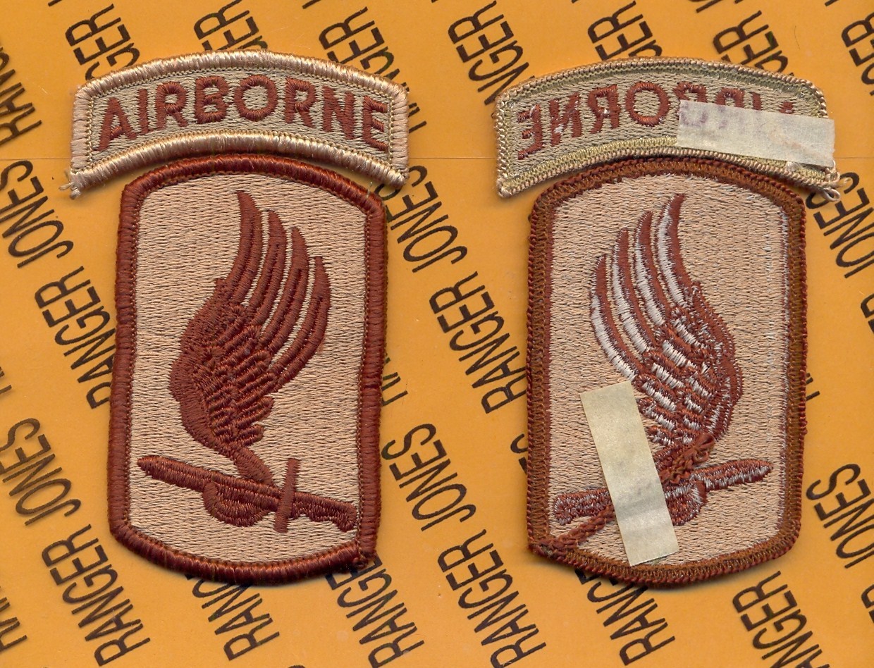 US Army 173rd Airborne Infantry Brigade Desert DCU uniform patch m/e | eBay