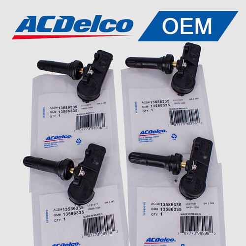 4X OEM AC Delco 13586335 TPMS Tire Pressure Monitoring Sensor Original ...