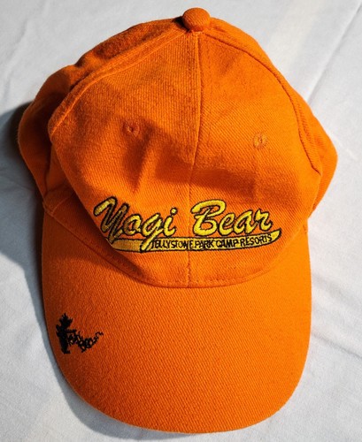 Yogi Bear Jellystone Park Camp Resorts Orange Baseball Cap Hat Hanna ...