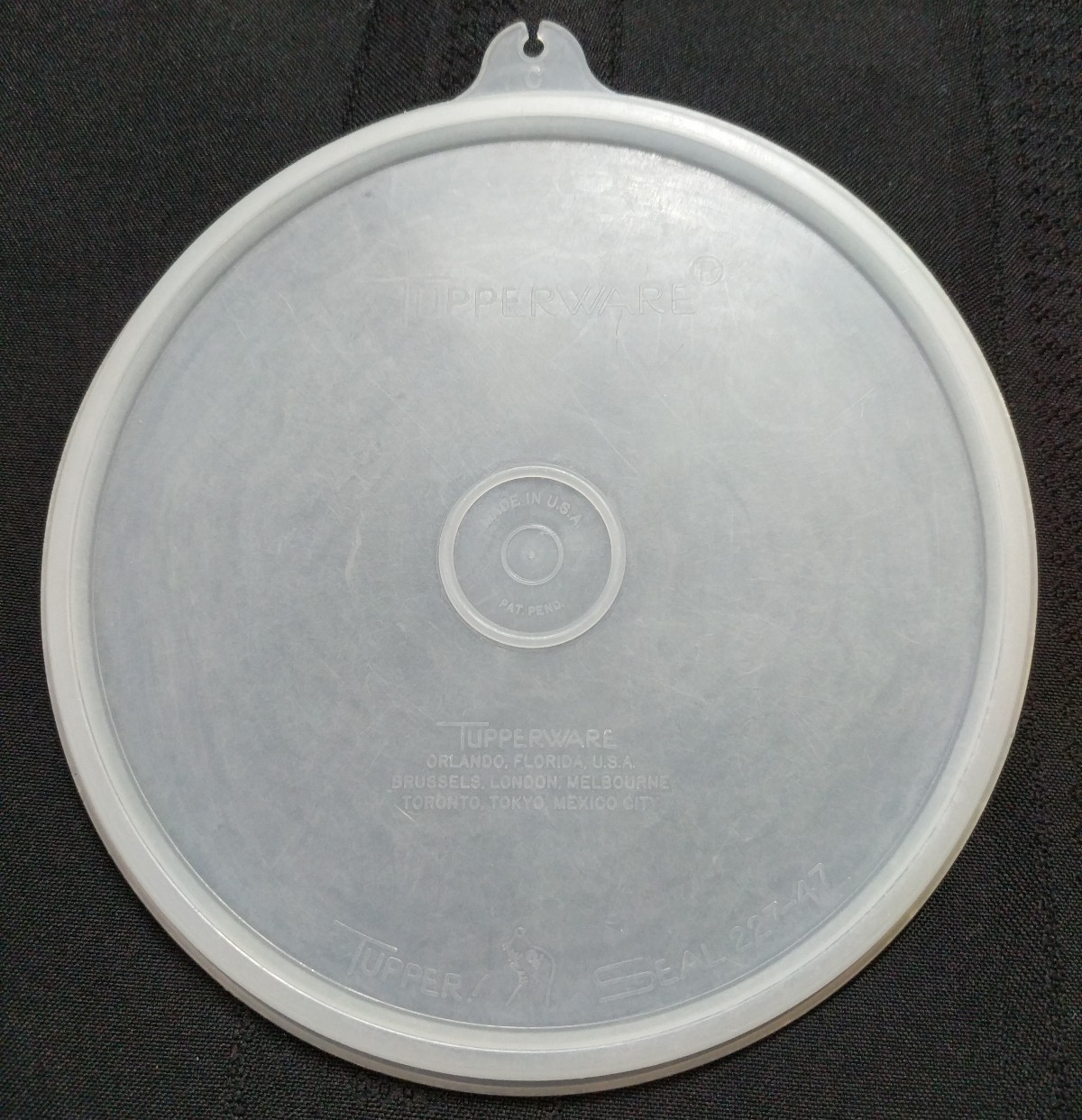 Lot of 2 Vintage Tupperware Tupper Seal Lids #227 Sheer Replacement ...