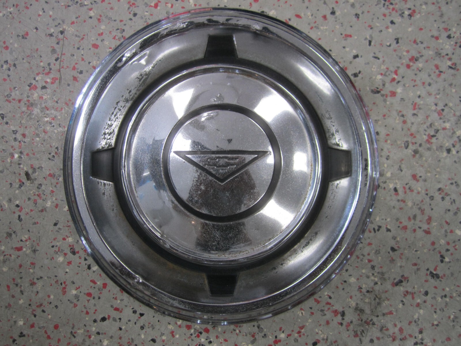 Set (4) OEM 1950s 1960s Chevy SS 409 Corvette Dog Dish Poverty Hubcaps ...