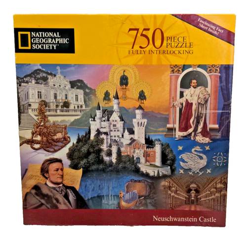 Neuschwanstein Castle 750 Piece Puzzle National Geographic Society 18 ...