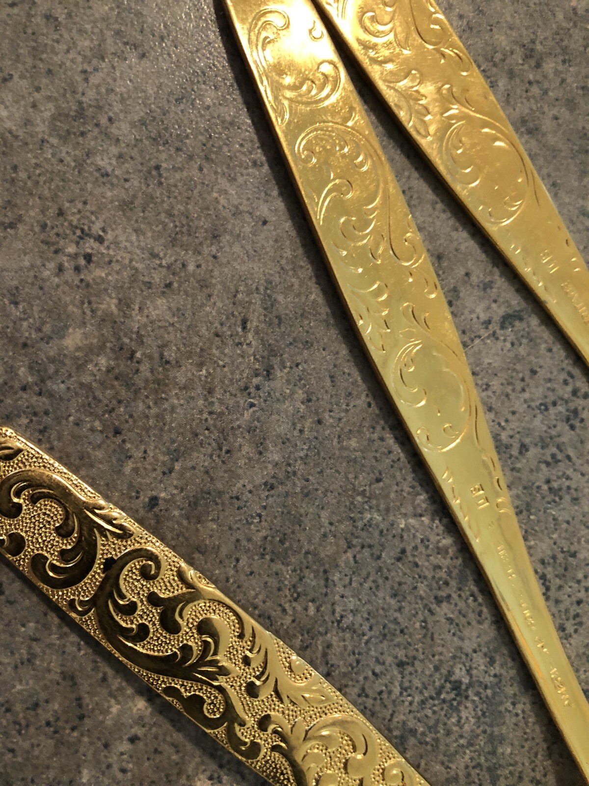 Internatl Silver Americana Golden Heritage Serving Utensils Spoon, Fork ...