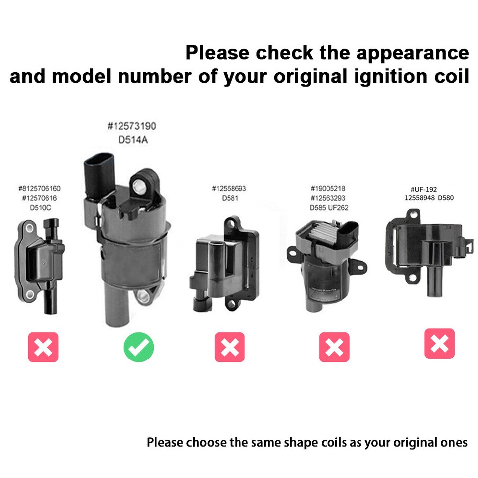 8Pack Ignition Coil+Spark Plug+Wire Set For Chevy Silverado 1500 GMC ...