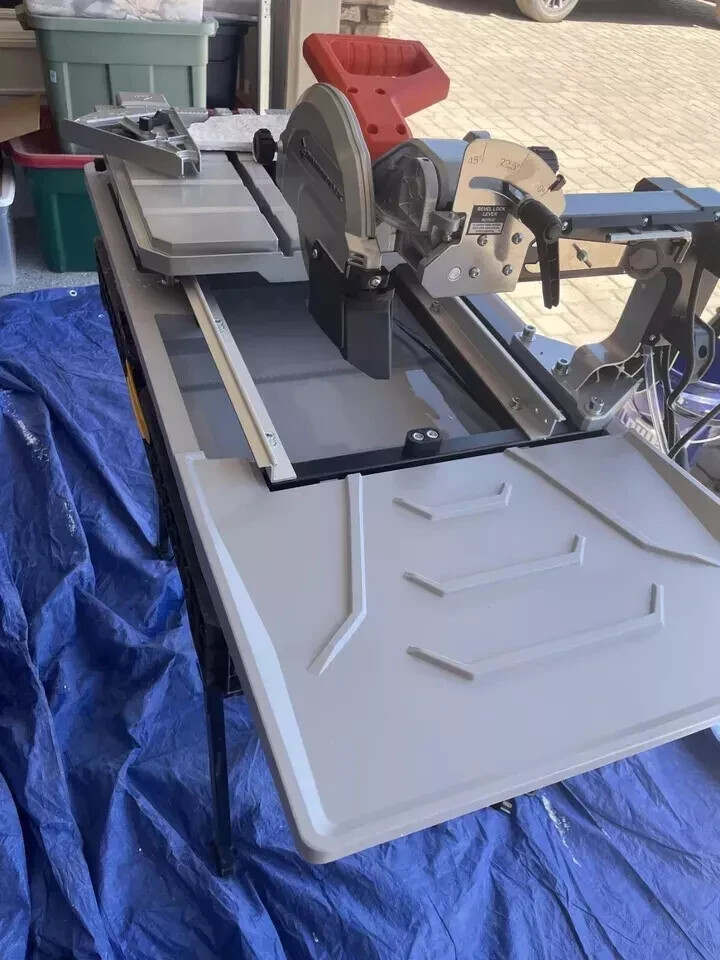 Wet Tile Saw Tile Cutter 7 in. 10 Amp Tabletop Cutter with Sliding ...