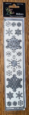Stampendous Class-A-Peels Mark Silver CHRISTMAS Snowflakes Made Holland ...