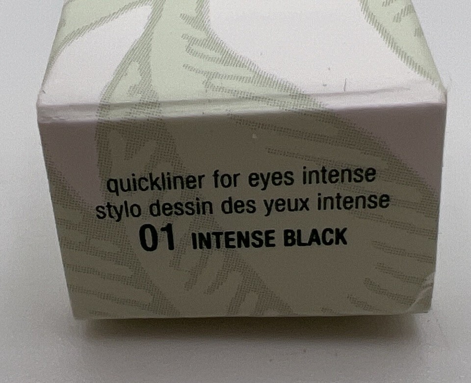 new Clinique QUICKLINER Eyeliner Intense 01 INTENSE BLACK Travel Size ...