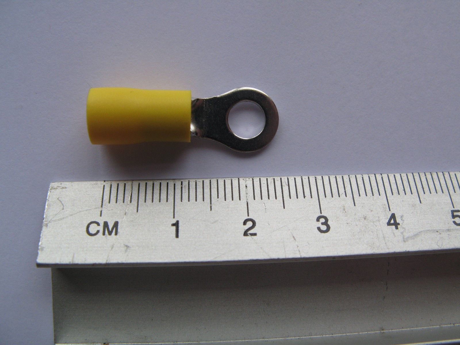 YELLOW Insulated Ring Terminals - 5mm Electrical Splice Crimp Connector ...