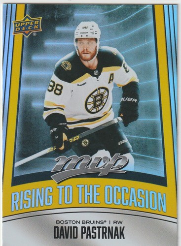 2025-26 Upper Deck MVP Rising to the Occasion #RO9 David Pastrnak | eBay