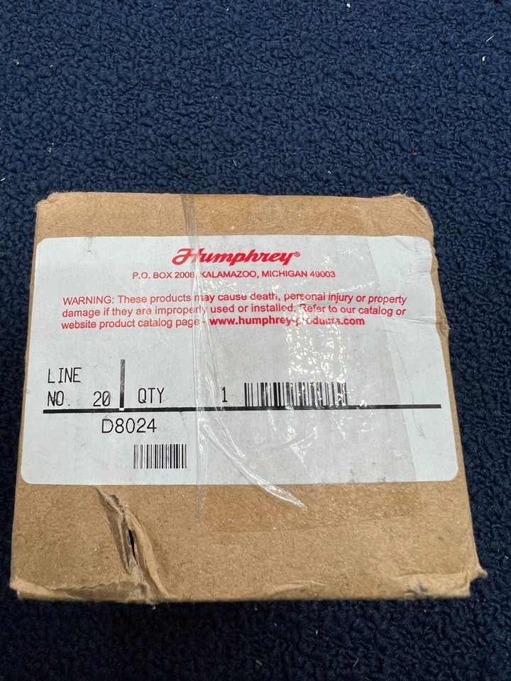 Humphrey 3-Way Air Piloted Valve D8024, Diaphragm Poppet | eBay