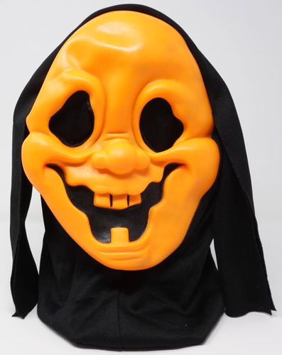 Vintage Easter Unlimited Orange Goofy Ghost Mask Sarah Spook Cotton ...