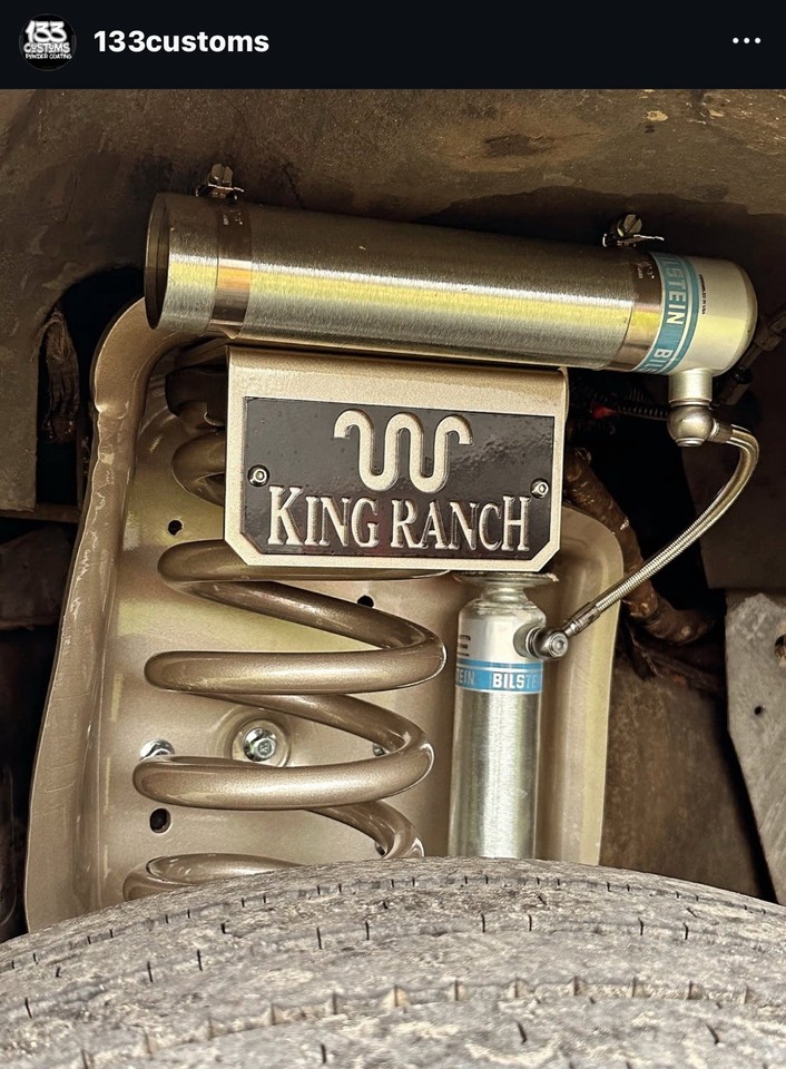 05-25 Superduty Coil Spring Vanity Plate - "king ranch” | eBay