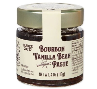 Trader Joes Generic Bourbon Vanilla Bean Paste 4oz/113g exp 8/2026 | eBay