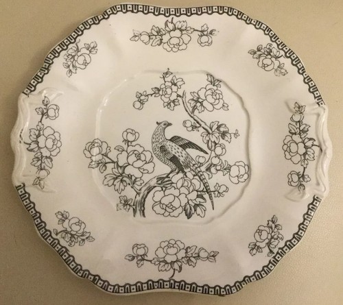 Antique Pheasant Serving Plate By F Winkle & Co Whieldon Ware-Rare Grey ...