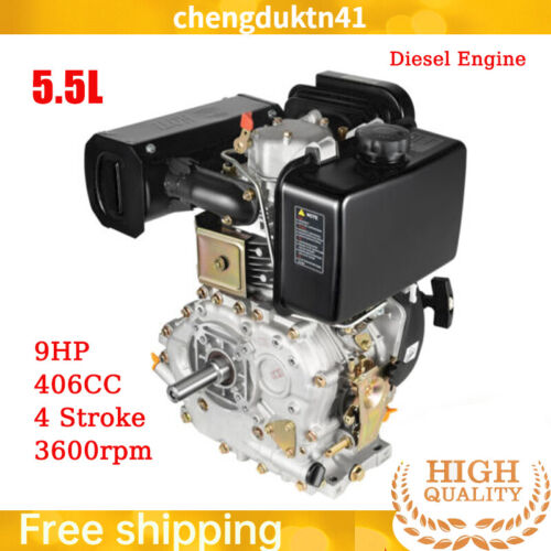 186F Diesel Engine 10HP 4 Stroke 406cc Air-Cooled Single Cylinder ...