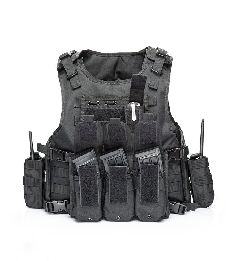 Body Armor Black tactical bullet proof vest IIIA NIJ0101.06 Size: M,L ...