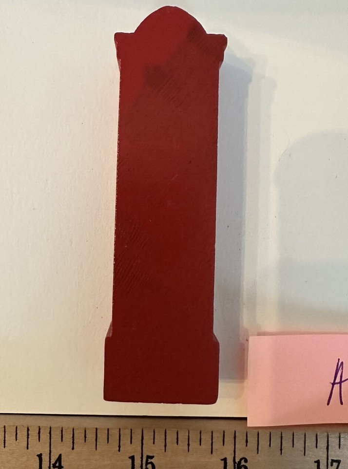 VINTAGE STROMBECKER DOLLHOUSE WOOD MINIATURE RED GRANDFATHER CLOCK | eBay