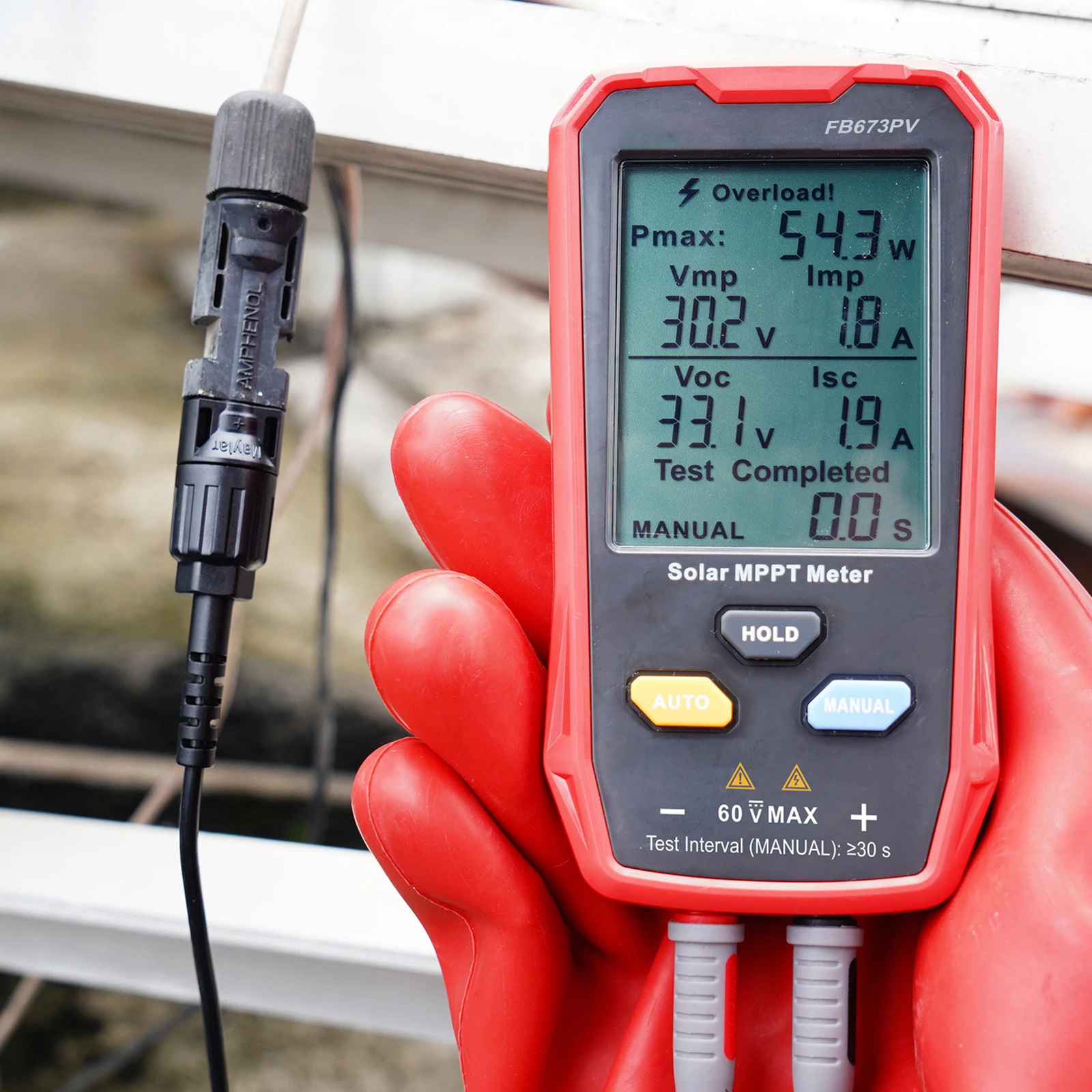 LCD Solar Panel Tester Meter Photovoltaic Multimeter 800W Solar MPPT ...