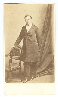 D0530~ CDV – c.1860s Gentleman - Full Pose Men’s Long Frocked Coat | eBay
