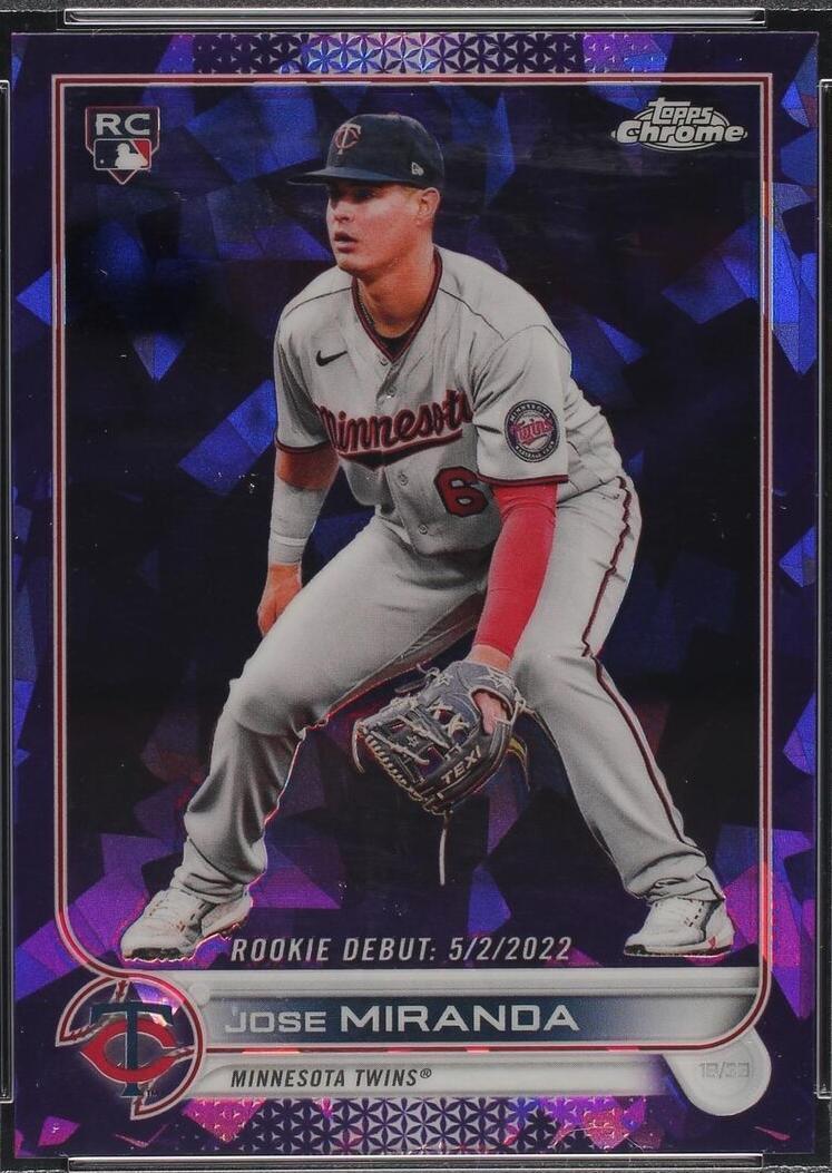 2022 Topps Chrome Update Series Sapphire Edition - Jose Miranda #US5 ...