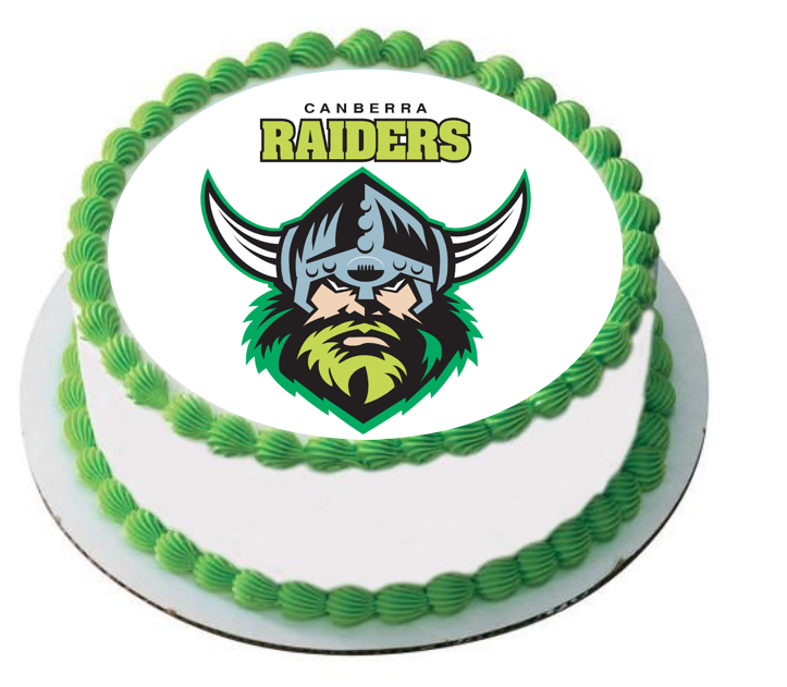 CANBERRA RAIDERS Edible Cake Cupcake Cookie Toppers Icing Image Rugby ...