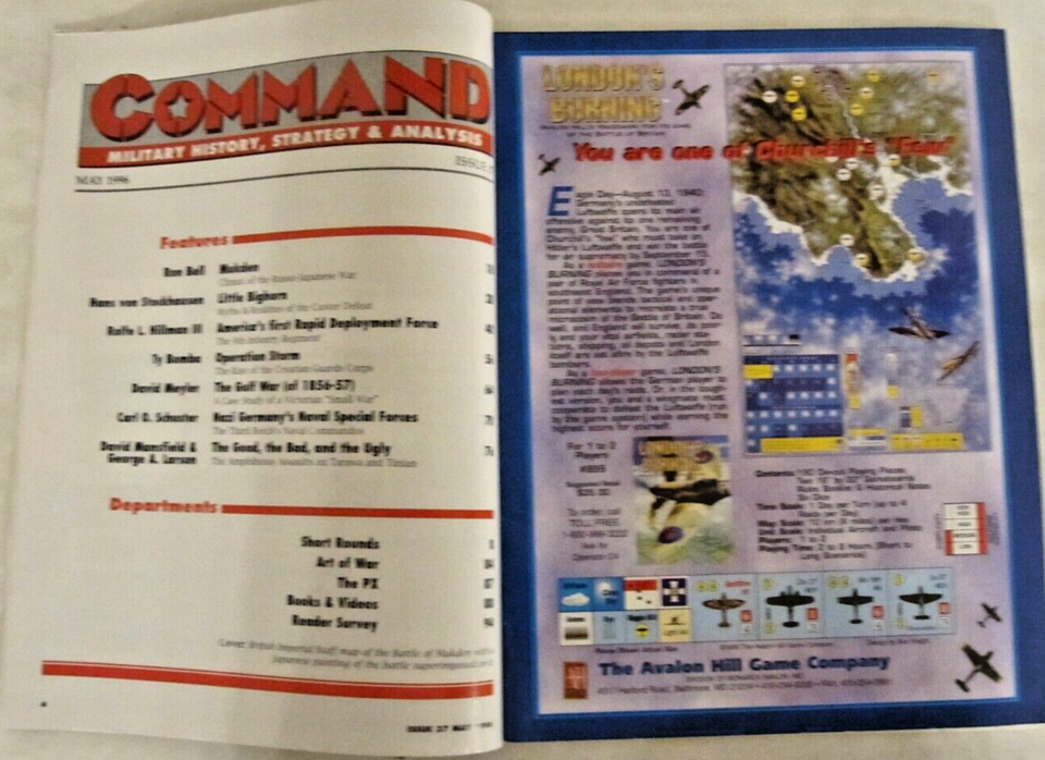Vintage Command Magazine Military History, Strategy, & Analysis, Issue ...