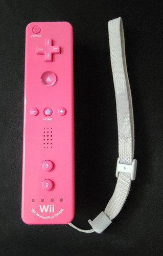 OEM Nintendo Wii Pink Remote Motion Plus Controller RVL-036 W/ Strap ...
