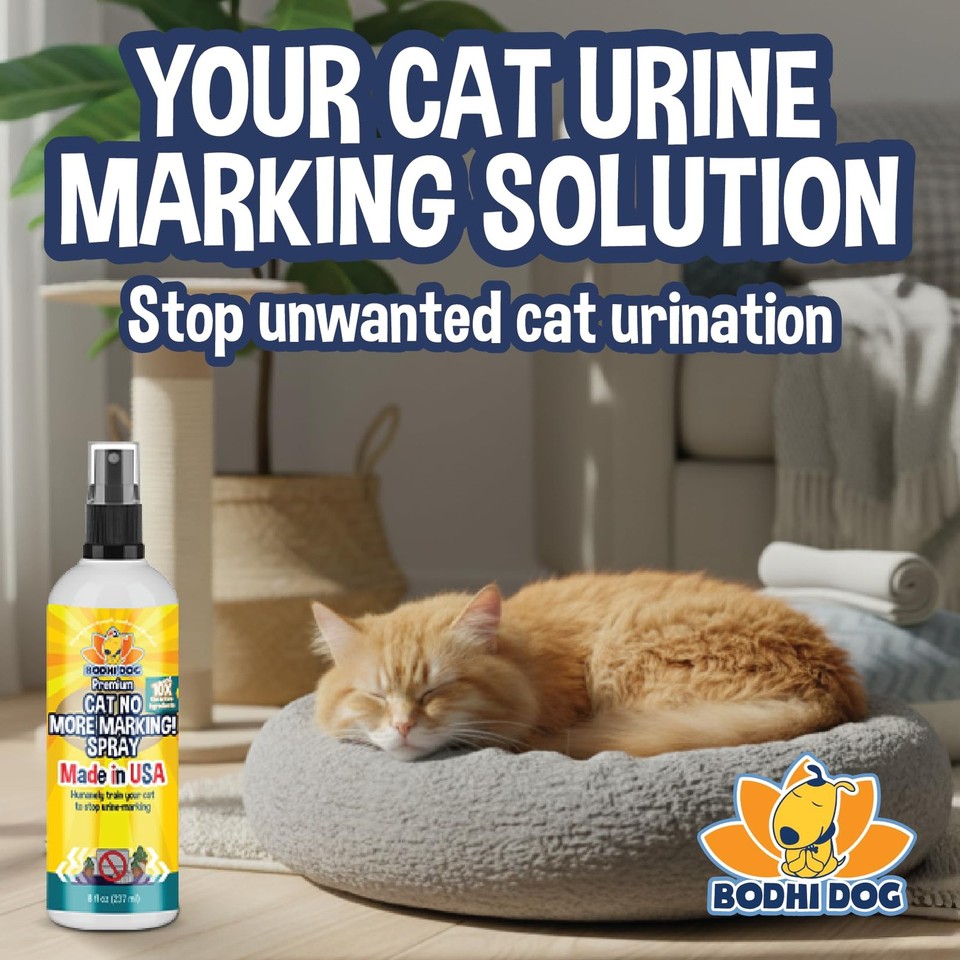 Cat No More Marking! Spray - Indoors & Outdoors Cat Urination Deterrent ...