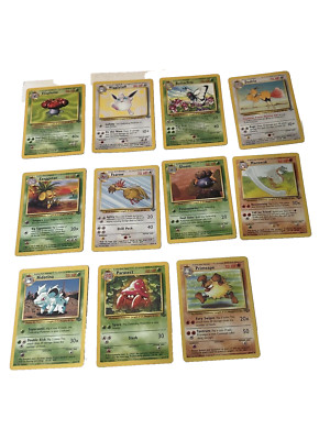 Pokémon card: Base Set, Unlimited, Non-Holo, common, Unplayed, NM 1999 ...