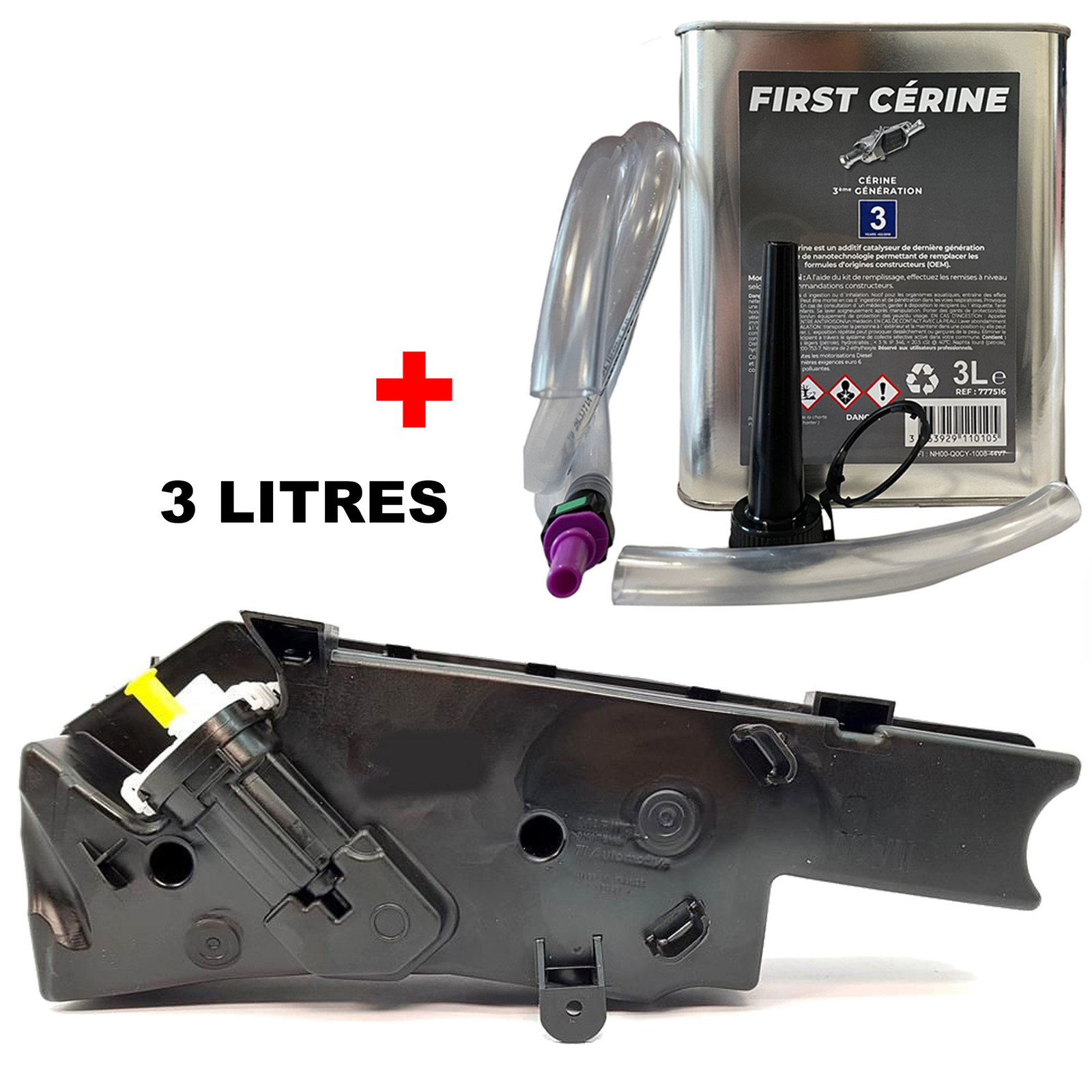 Tank 3 Liters Cerine EOLYS Blue 9736a0 9672419980 BERLINGO II Partner 2 ...