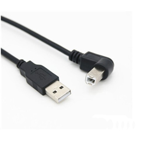 2m USB 2.0 A Male to USB B Male 90 Degree Right Angle Printer Scanner ...