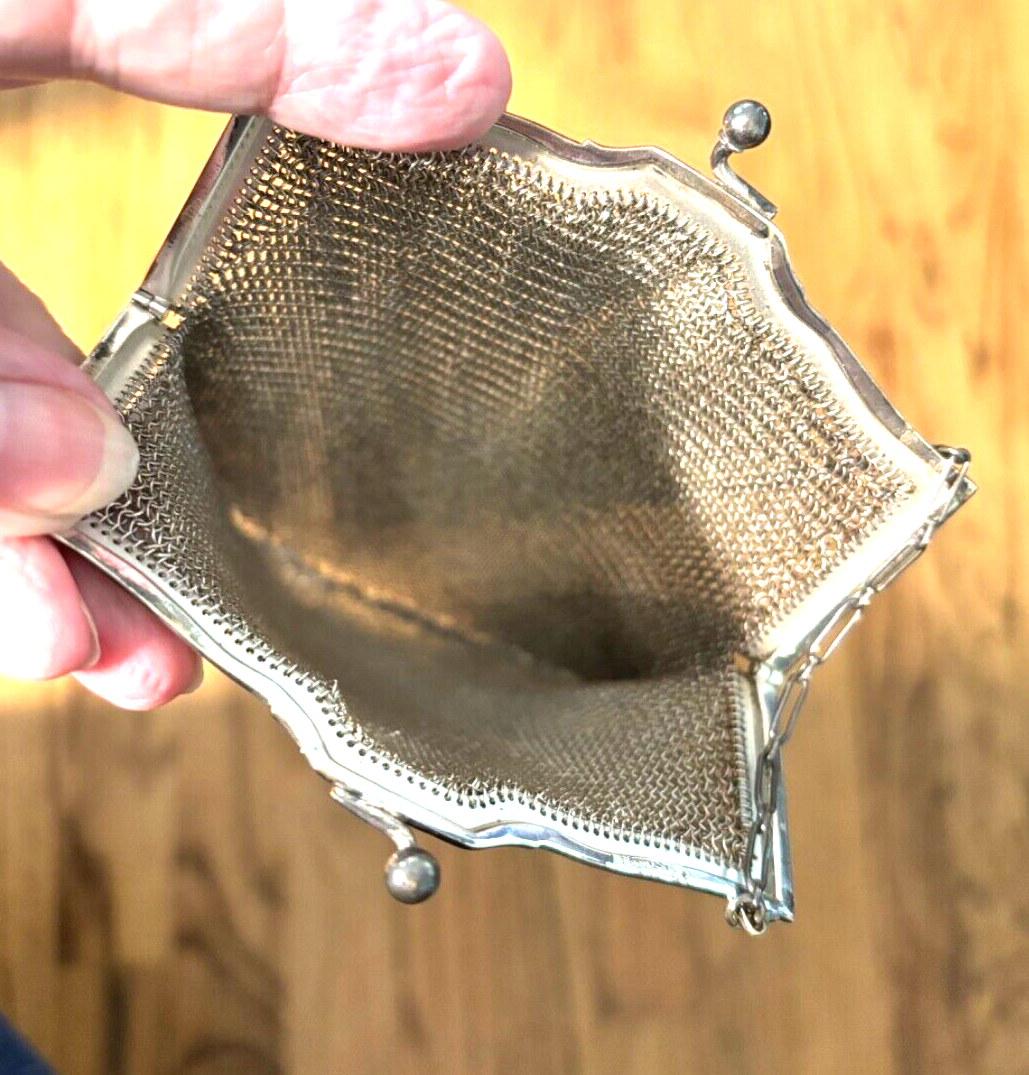Whiting & Davis Chain Mail Art Deco Mesh 1920s Purse 4"x6" EXCELLENT ...