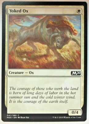 MTG Yoked Ox Core Set 2020 041/280 Regular Common | eBay