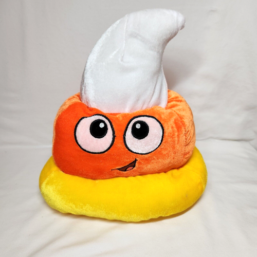 Six Flags Candy Corn Cap Hat Costume Plush Carnival Prize 11" Playtime ...